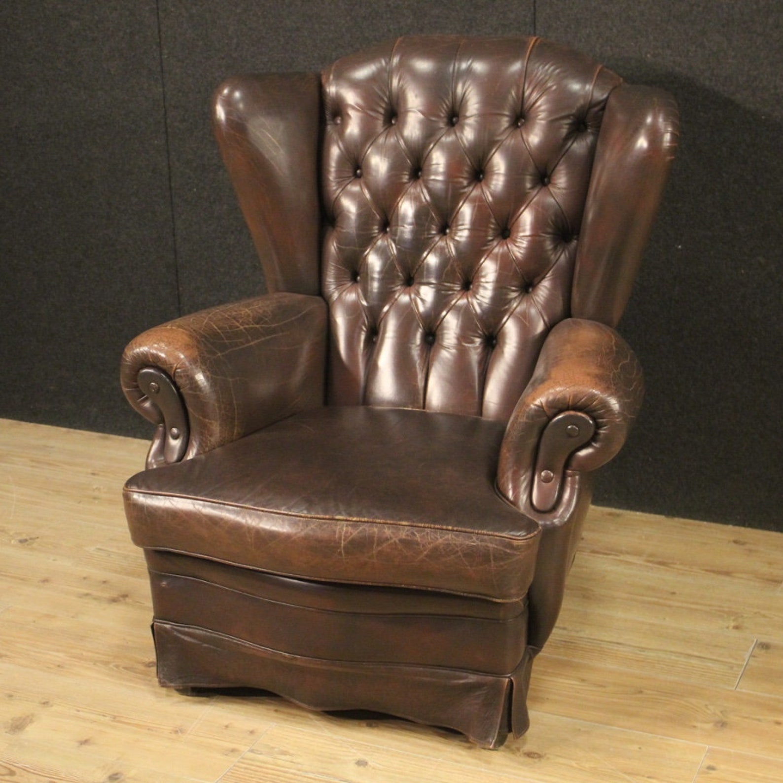 Armchair Chester Furniture Lounge Chair Living Room Brown - Etsy