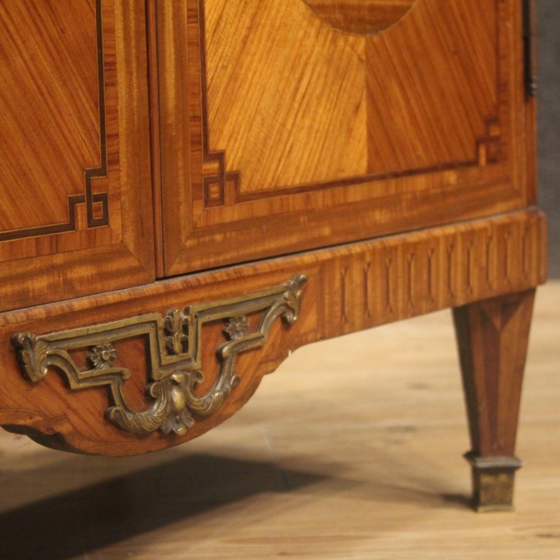 Sideboard Bookcase in Wood Furniture Cabinet Vitrine Inlaid - Etsy