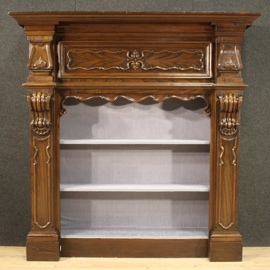 Bookcase Furniture Etagere Showcase Antique Style Baroque in - Etsy