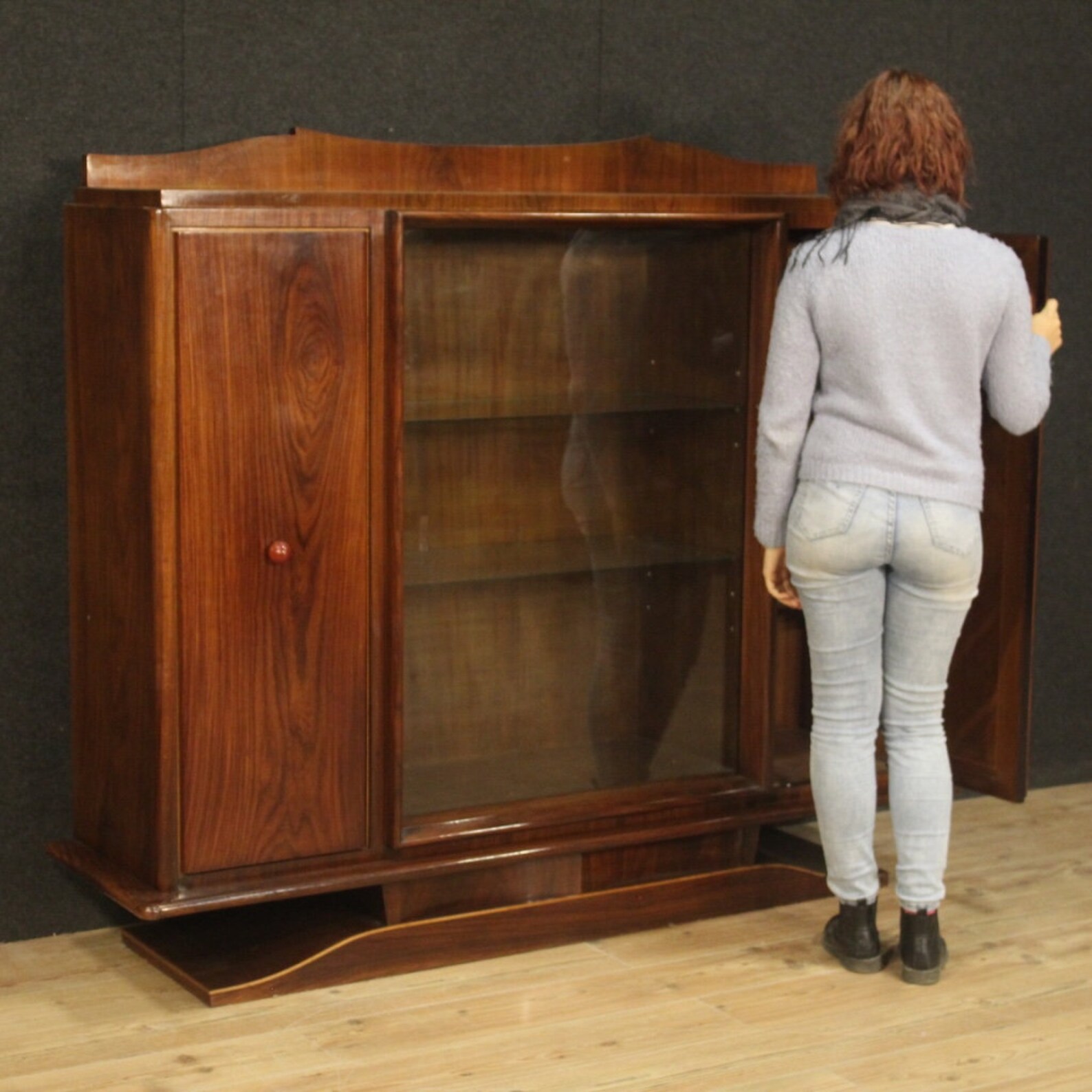 Vitrine Bookcase Display Cabinet Antique Style Art Deco Furniture in ...