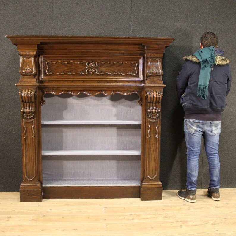 Bookcase Furniture Etagere Showcase Antique Style Baroque in - Etsy