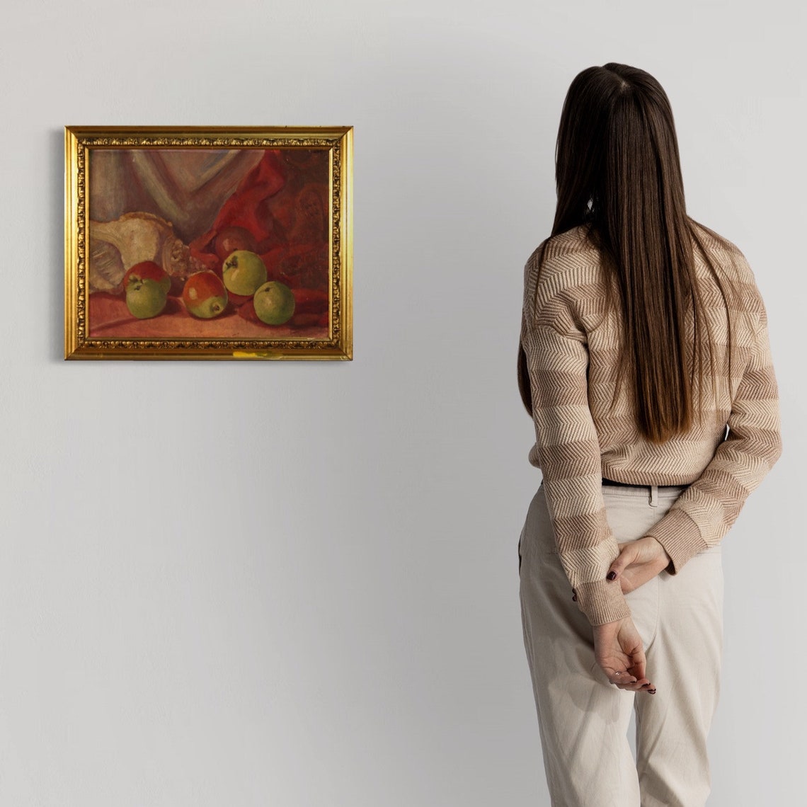 Painting Framework Oil on Panel Still Life With Frame Antique Style ...