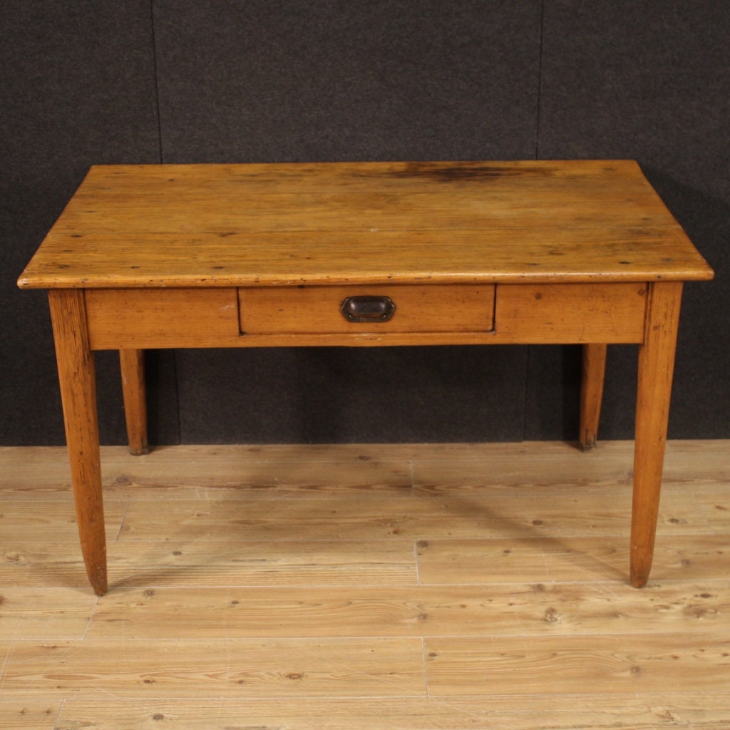 Table Design Writing Desk Furniture Rustic in Wood 1 Drawers Modern 900 ...