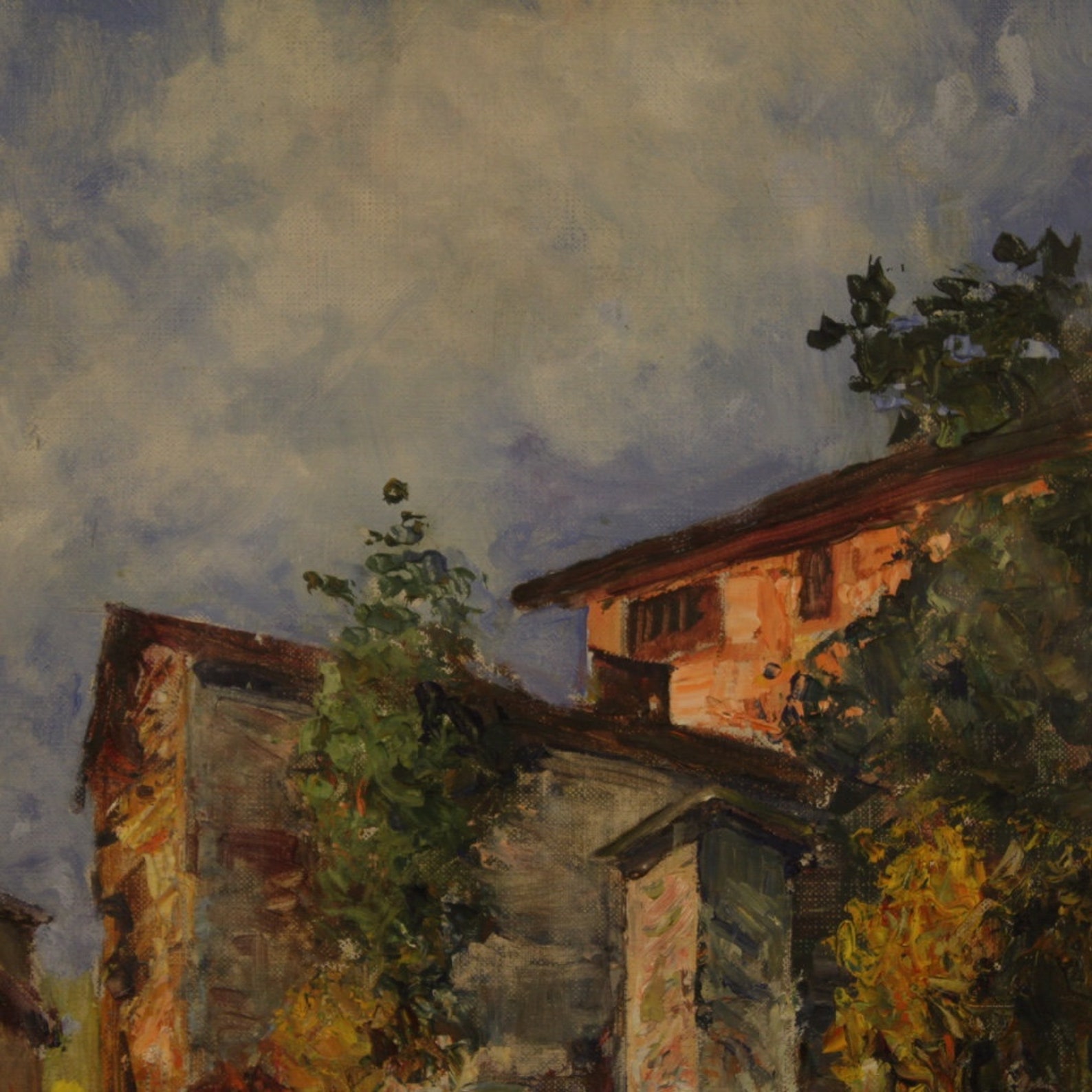 Painting Framework Oil on Cardboard Antique Style Impressionist ...
