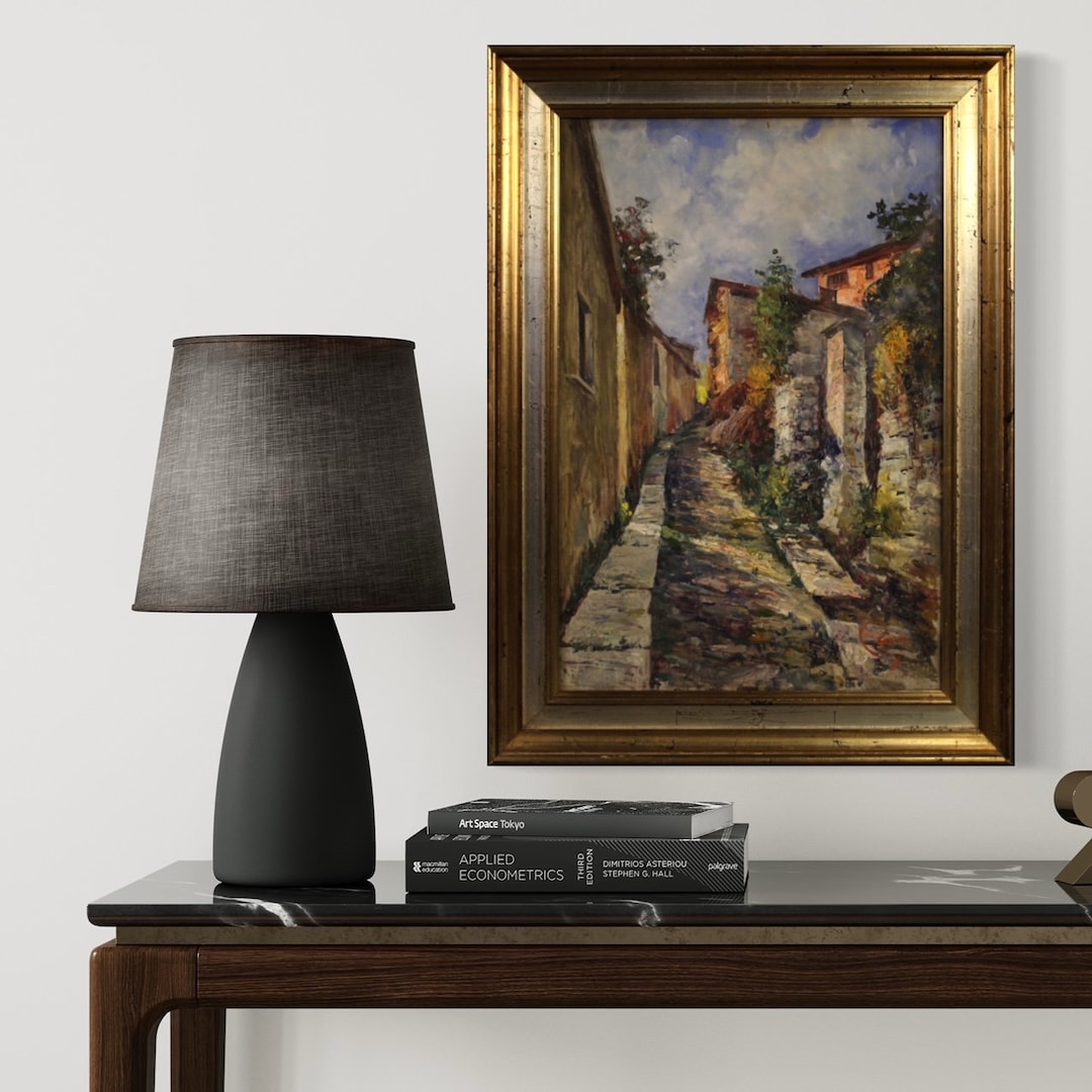 Painting Framework Oil on Cardboard Antique Style Impressionist ...