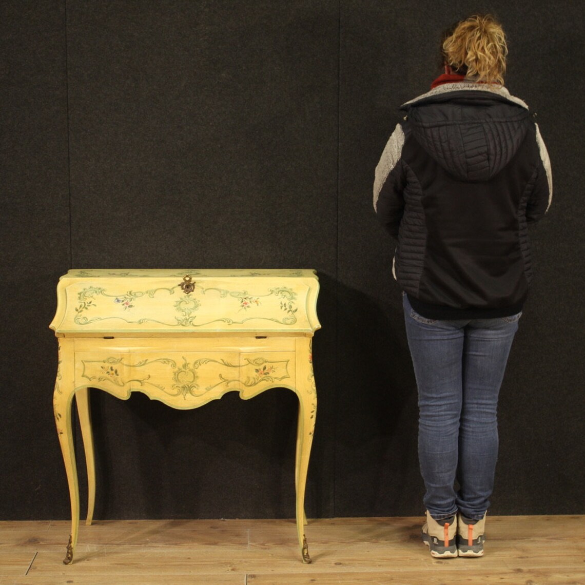 Painted Bureau Venetian Style Furniture Vintage Secrétaire Desk 20th ...