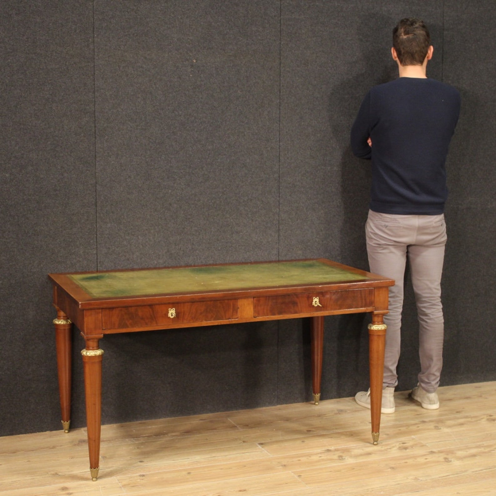 Writing Desk Table Escritoire Furniture 2 Drawers Antique - Etsy