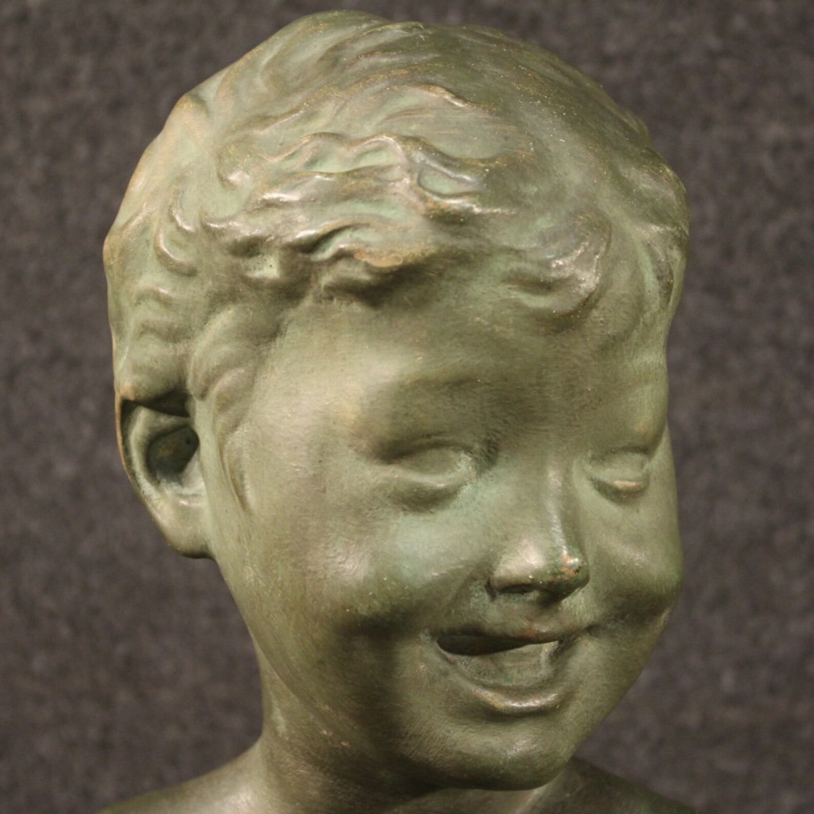 Sculpture Child Bust in Terracotta Object Statue Art Antique Style 900 ...