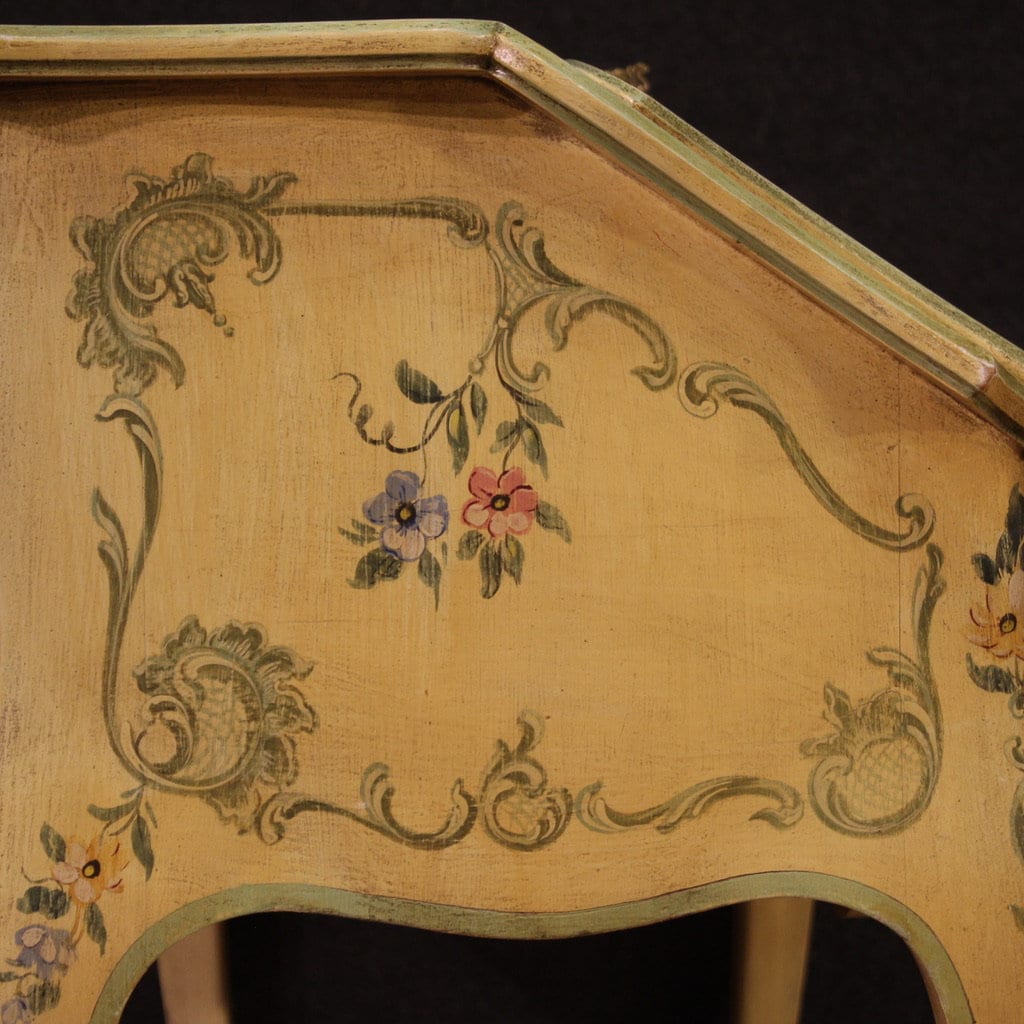 Painted Bureau Venetian Style Furniture Vintage Secrétaire Desk 20th ...