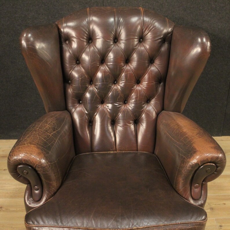 Armchair Chester Furniture Lounge Chair Living Room Brown - Etsy