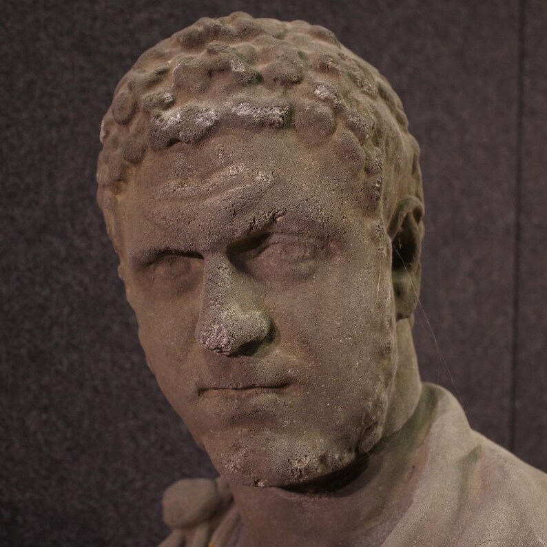 Statue Portrait Half Bust Emperor Caracalla Cement Sculpture 20th ...