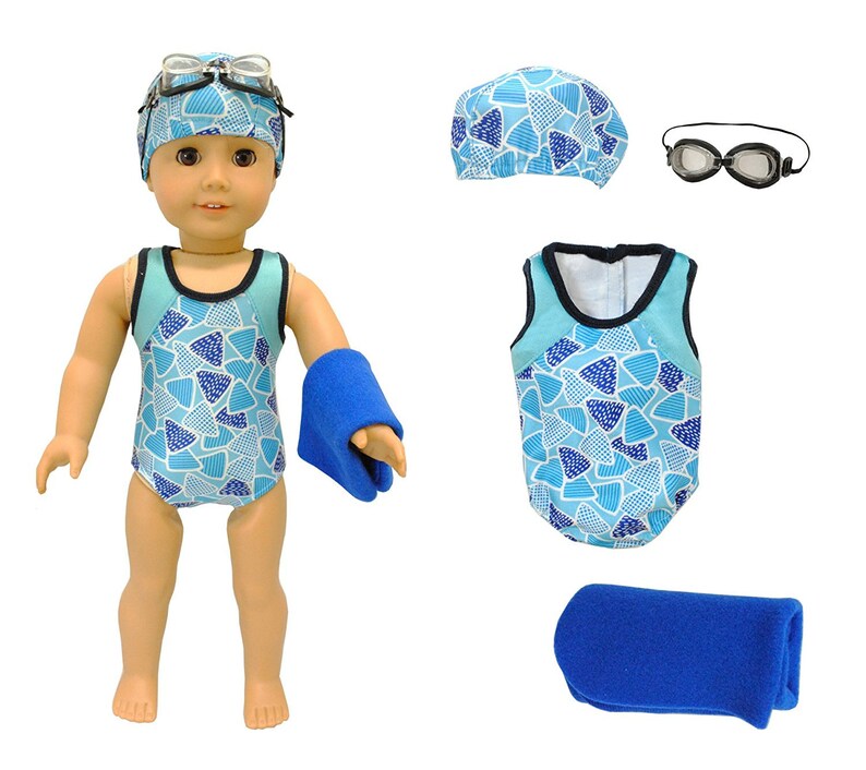 4 Piece Swimsuit Set for 18 Inch Dolls - Etsy