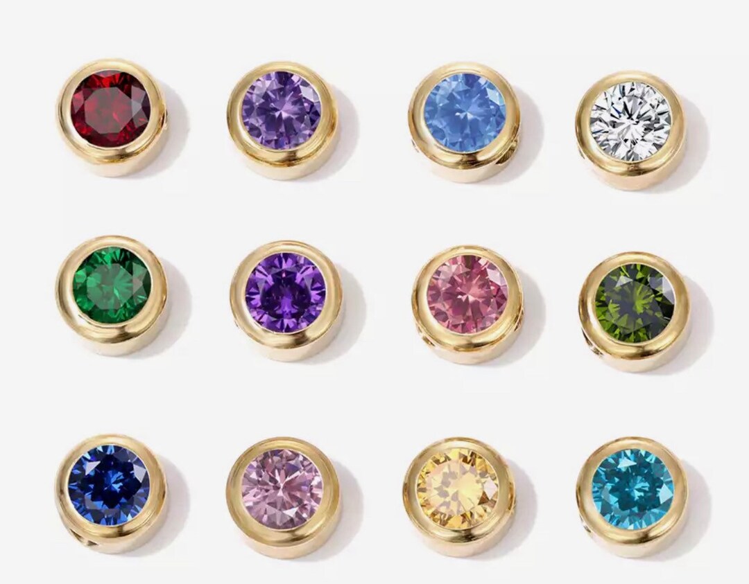 Personalized Birthstone Charm - Etsy