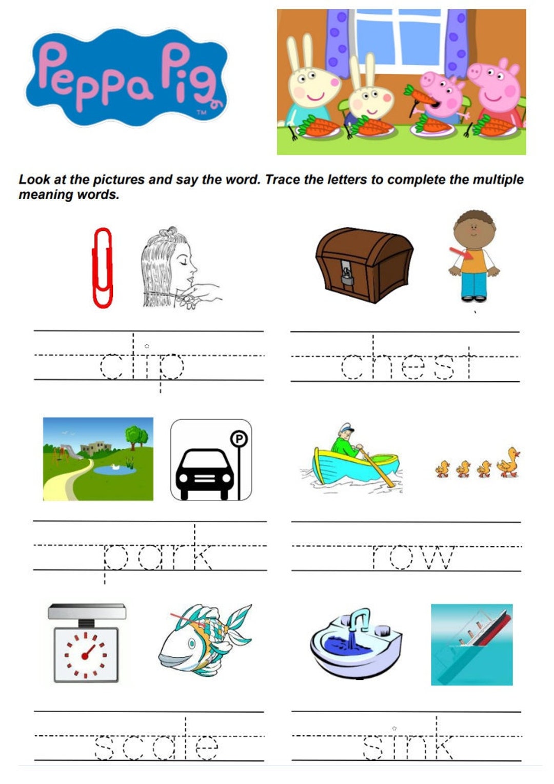 15 Peppa Pig Worksheets - Kindergarten Math Reading Writing Homeschool ...
