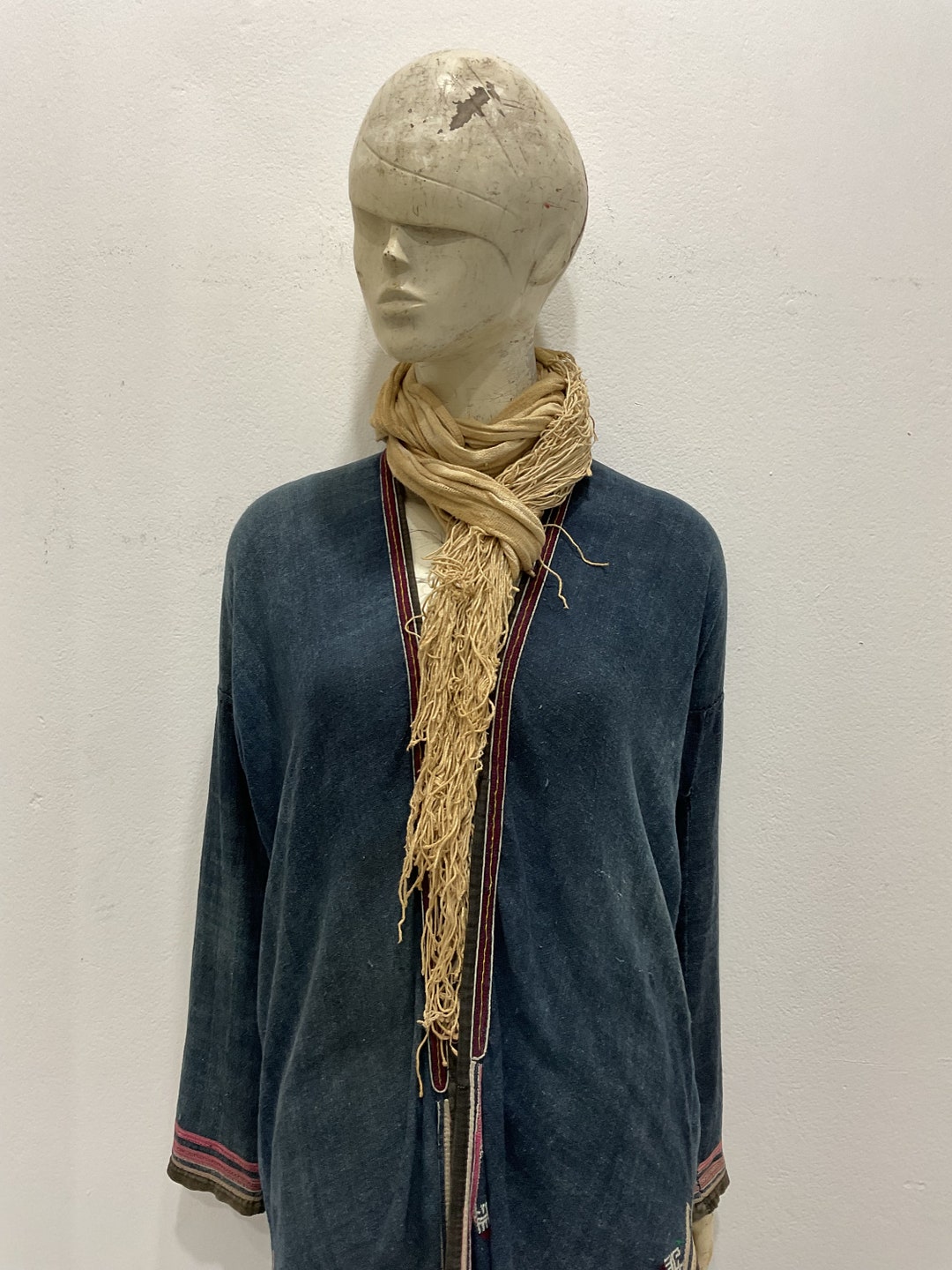 Vintage Tribal Hmong Hemp Scarf in Dien Bien Area,in the North of ...