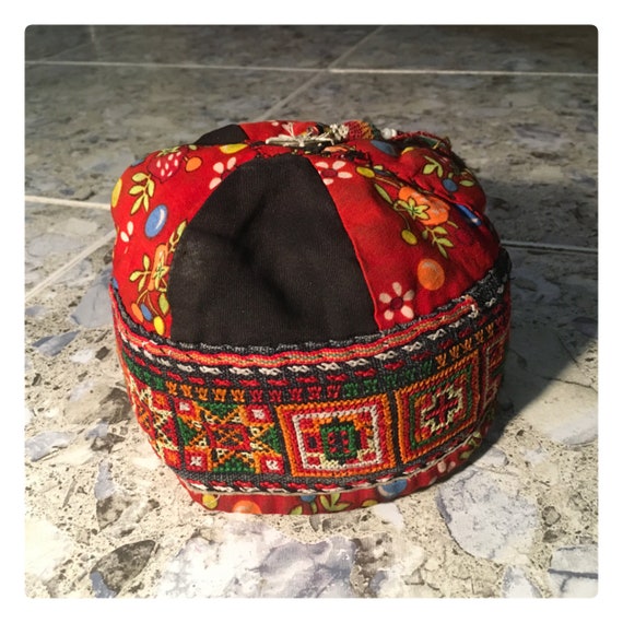 Vintage tribal Dao children's hat in the north of Vietnam | Etsy