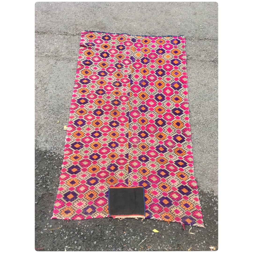 Vintage Tribal Tay Textile Silk Cotton Blanket in Hagiang Area,north of ...