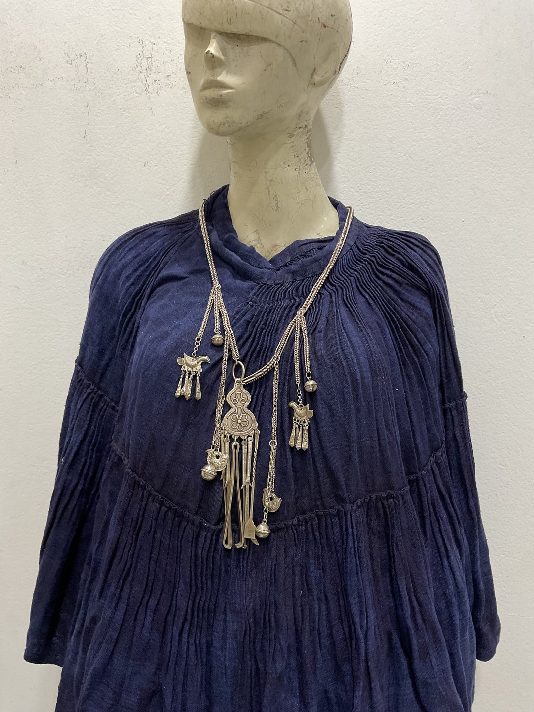 Vintage Tribal Dao Torque Necklace Chain Torc Handmade Hand Craft in ...