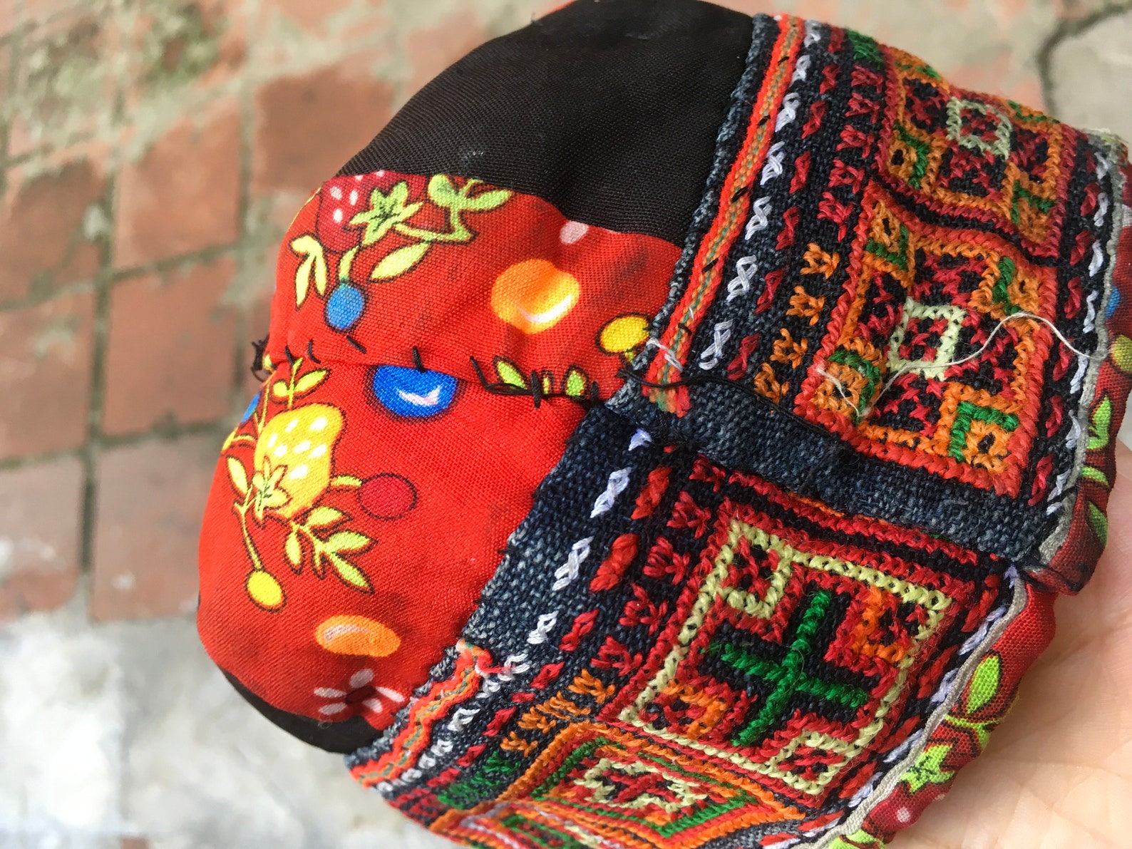 Vintage tribal Dao children's hat in the north of Vietnam | Etsy