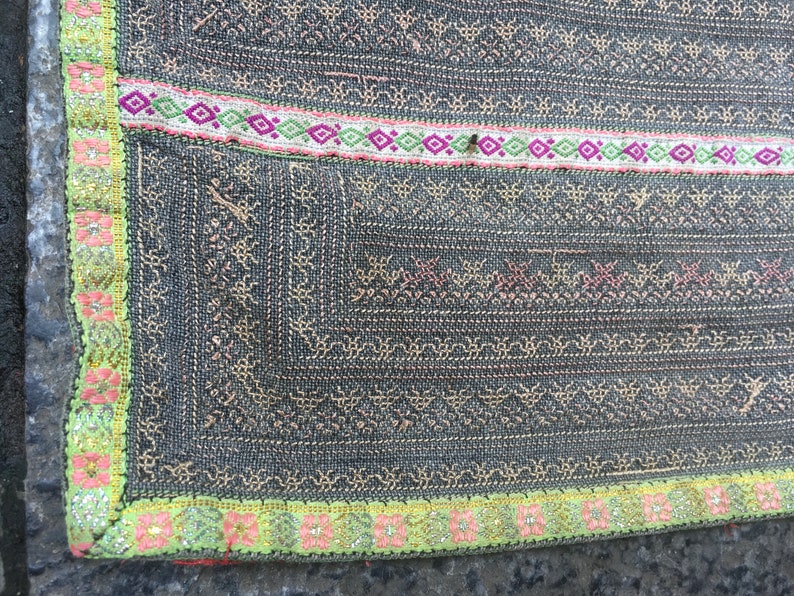 Vintage Tribal Red Dao Embroidery Pieces in Ha Giang Province - Etsy