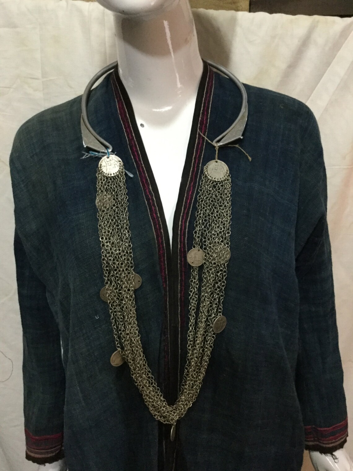 Vintage Tribal Hmong Necklace With Aluminum Choker Silver - Etsy