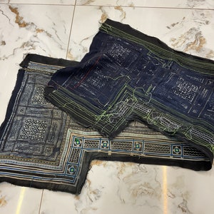 Vintage Tribal Hmong Batik Piece in Mu Cang Chai Village,north of ...