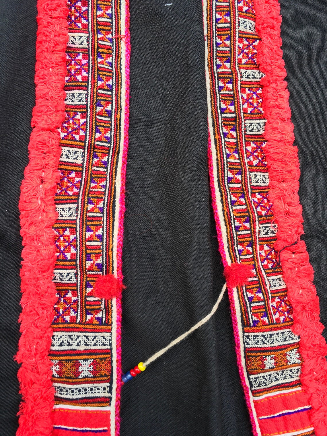 Vintage Tribal Red Dao Woman Tunic Dress in Yen Bai Areain | Etsy