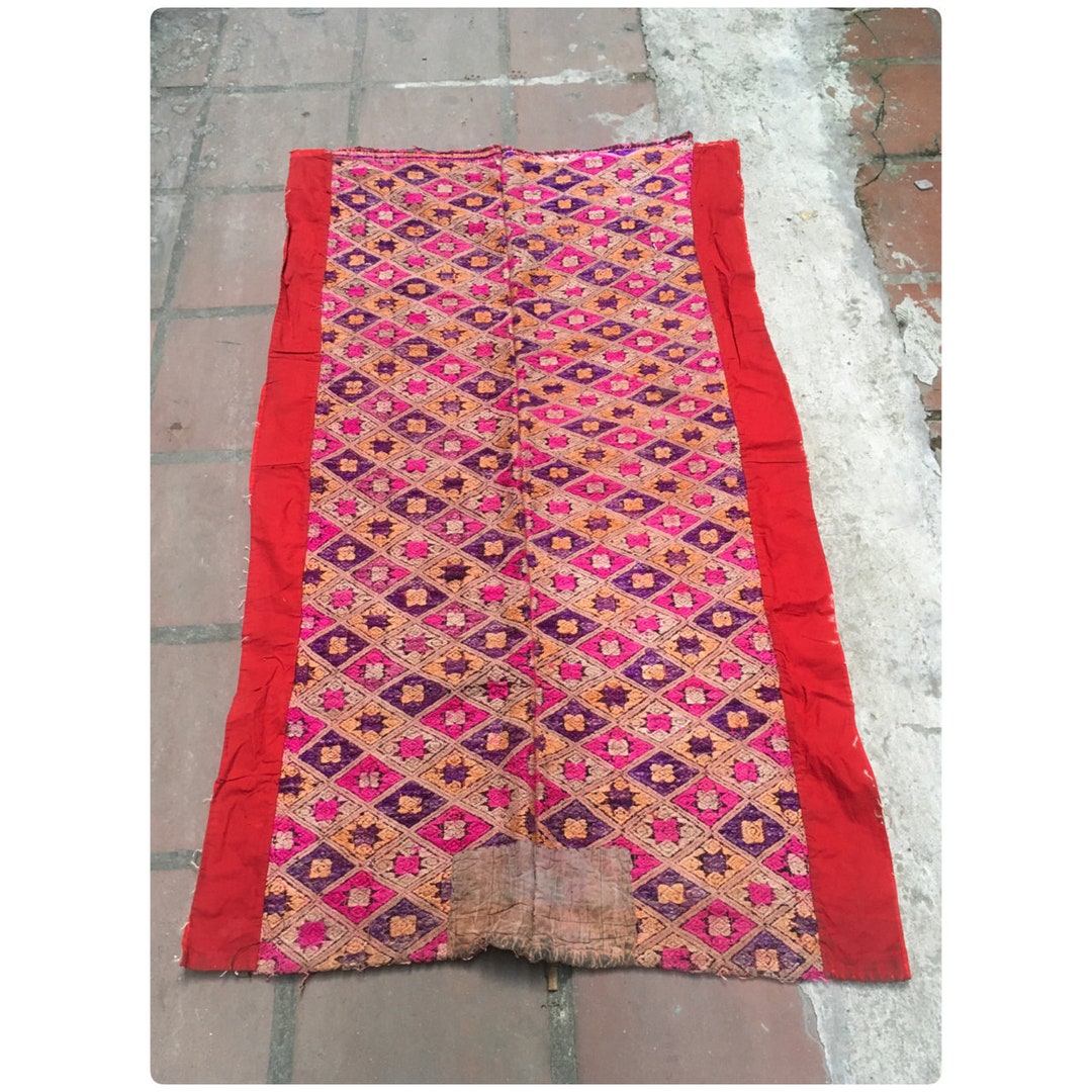 Vintage Tribal Tay Textile Blanket in Hagiang Area,north of Vietnam - Etsy