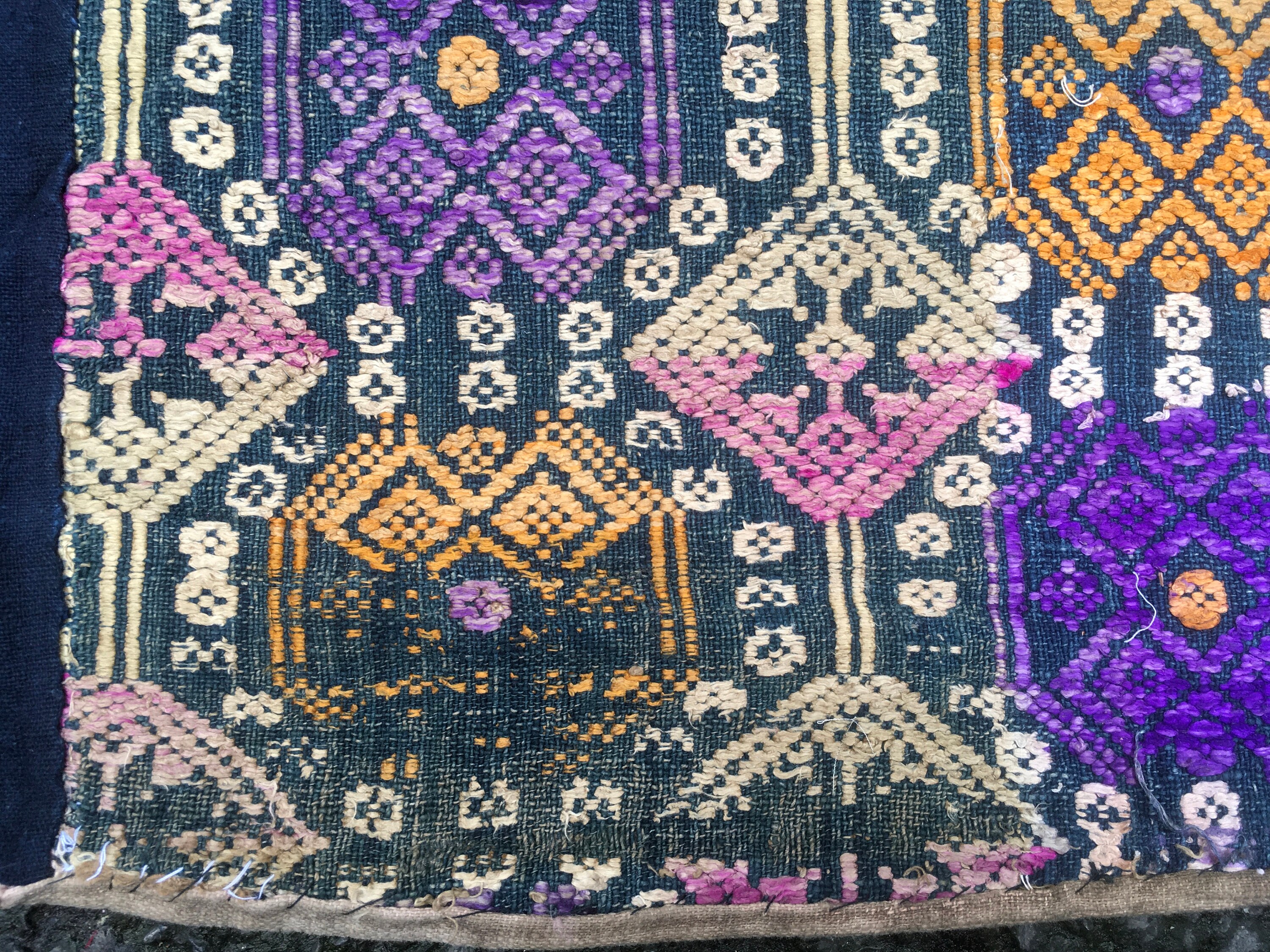 Vintage Tribal Tay Textile Blanket in Ha Giang Area,north of Vietnam - Etsy