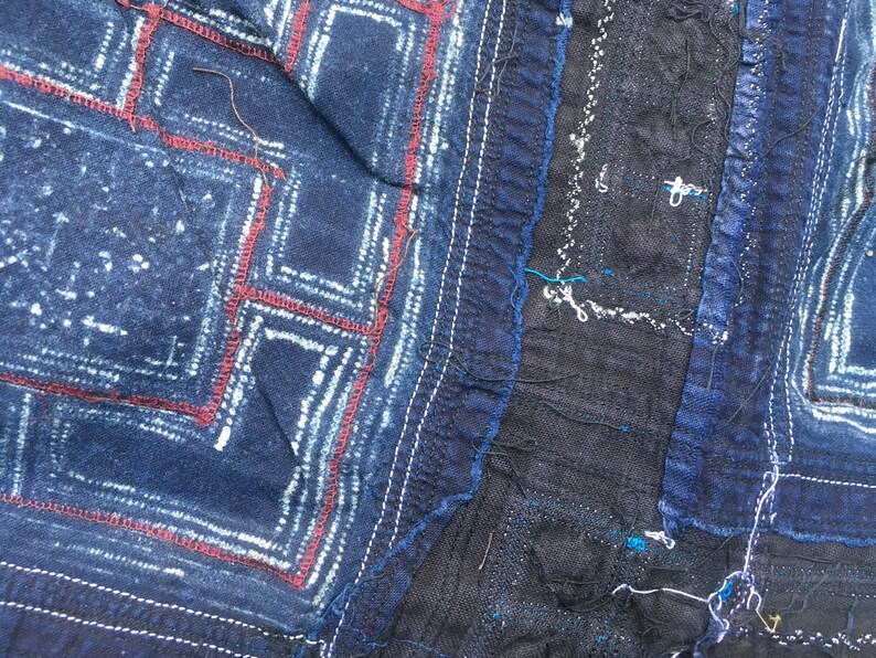 Vintage Tribal Hmong Batik Piece in Mu Cang Chai Villagenorth - Etsy