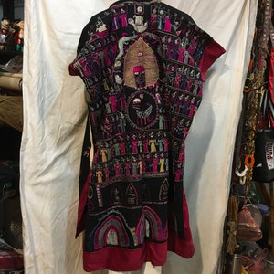 Vintage Tribal Red Dao Priest’s Dragon Robe Natural Silk Cotton ...