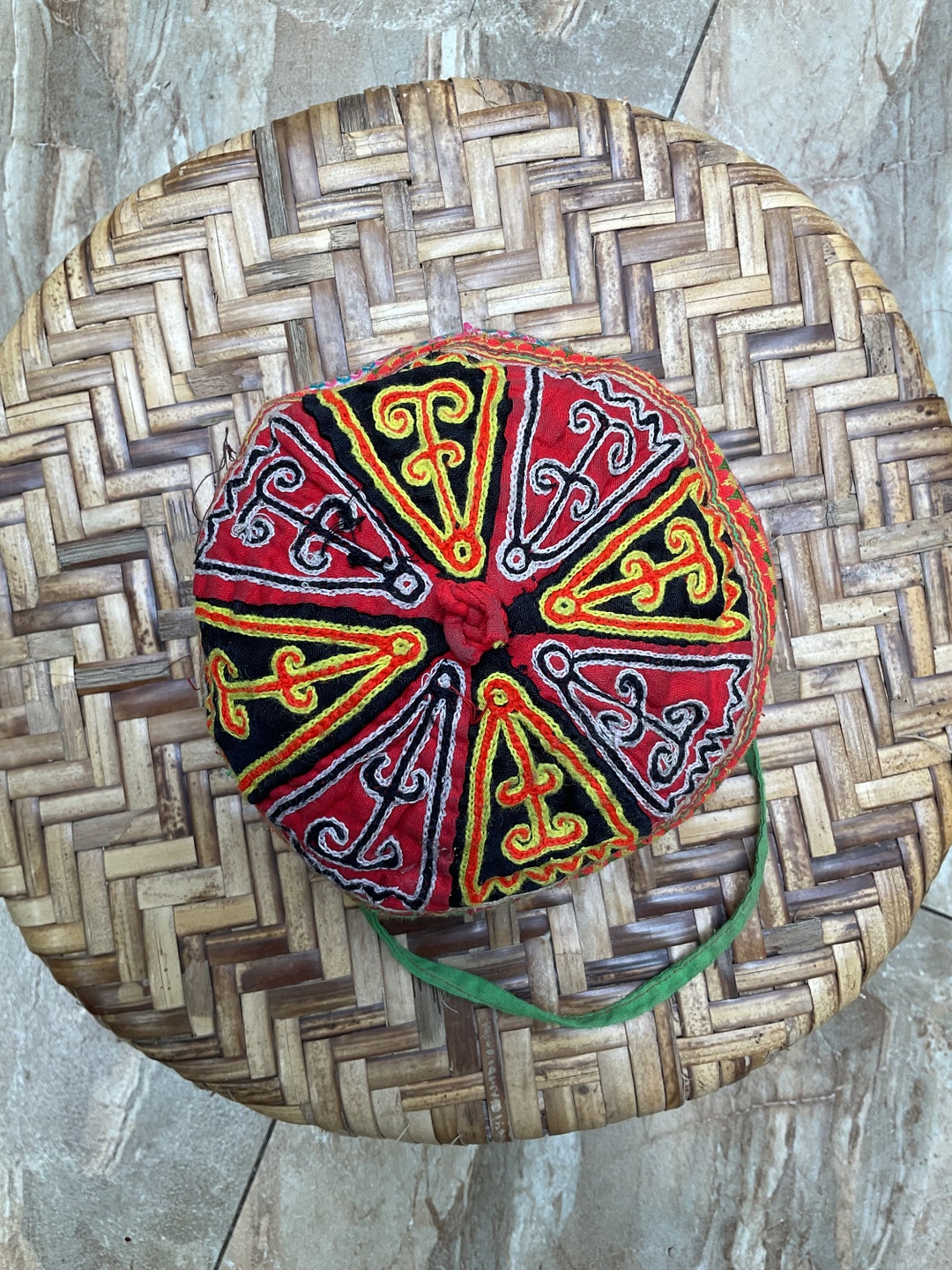 Vintage Tribal Hmong Children Hat in Mai Chau Area,in the North of ...