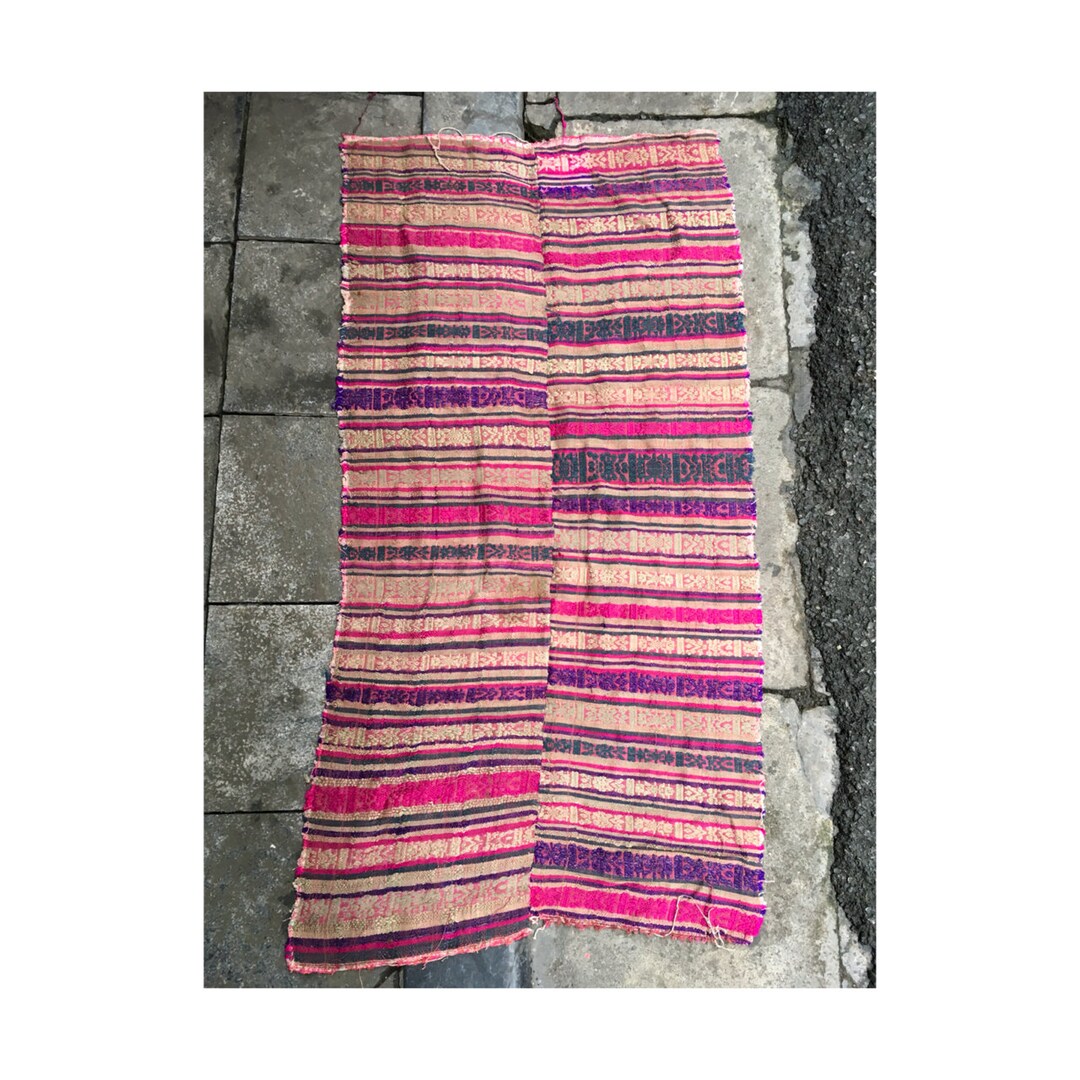 Vintage Tribal Tay Textile Blanket in Hagiang Province,north of Vietnam ...