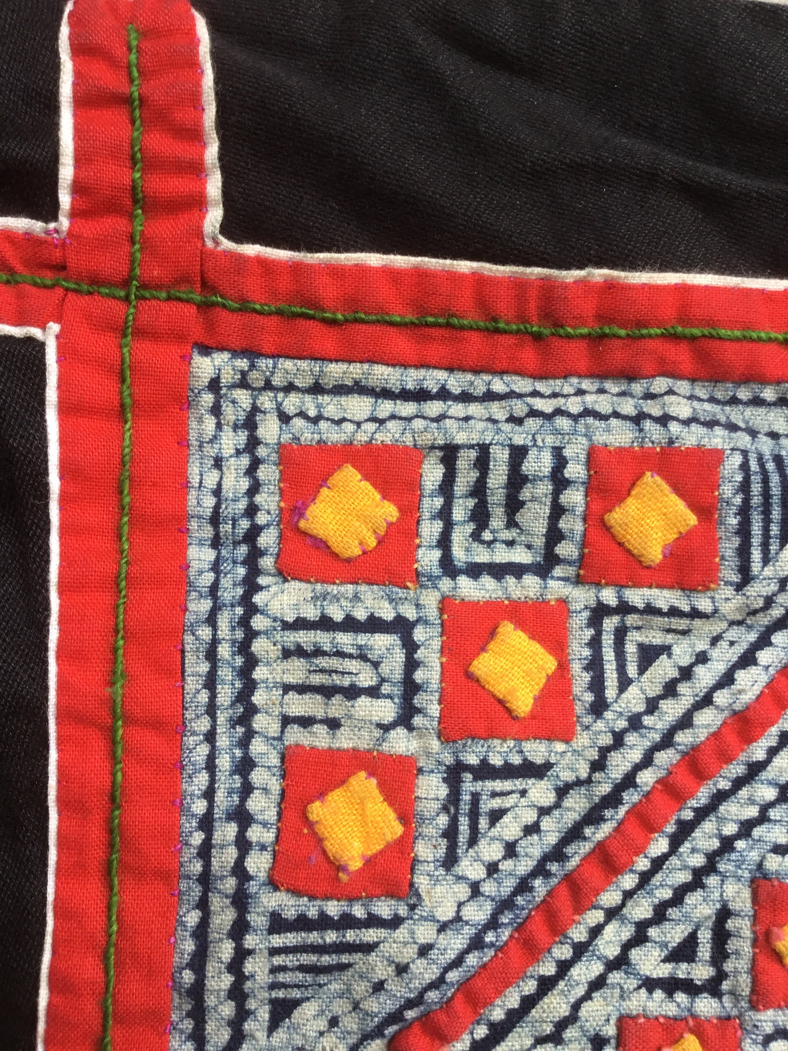Vintage Tribal Hmong Batik Fabric Piece in Mu Cang Chai | Etsy
