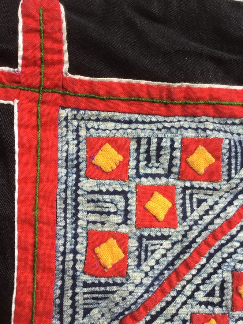 Vintage Tribal Hmong Batik Fabric Piece in Mu Cang Chai - Etsy