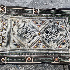 Vintage Tribal Hmong Batik Piece in Mu Cang Chai Villagenorth - Etsy