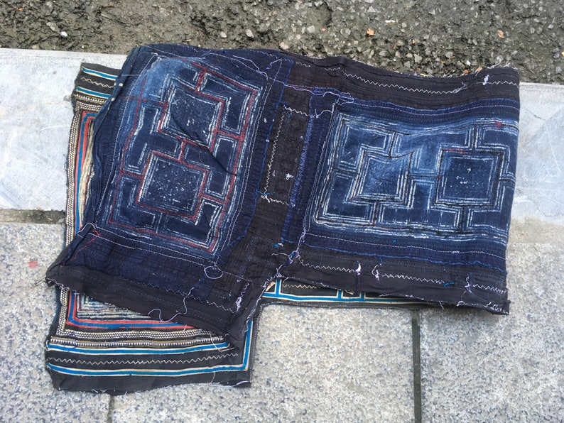 Vintage Tribal Hmong Batik Piece in Mu Cang Chai Villagenorth - Etsy