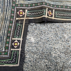 Vintage Tribal Hmong Batik Piece in Mu Cang Chai Villagenorth - Etsy