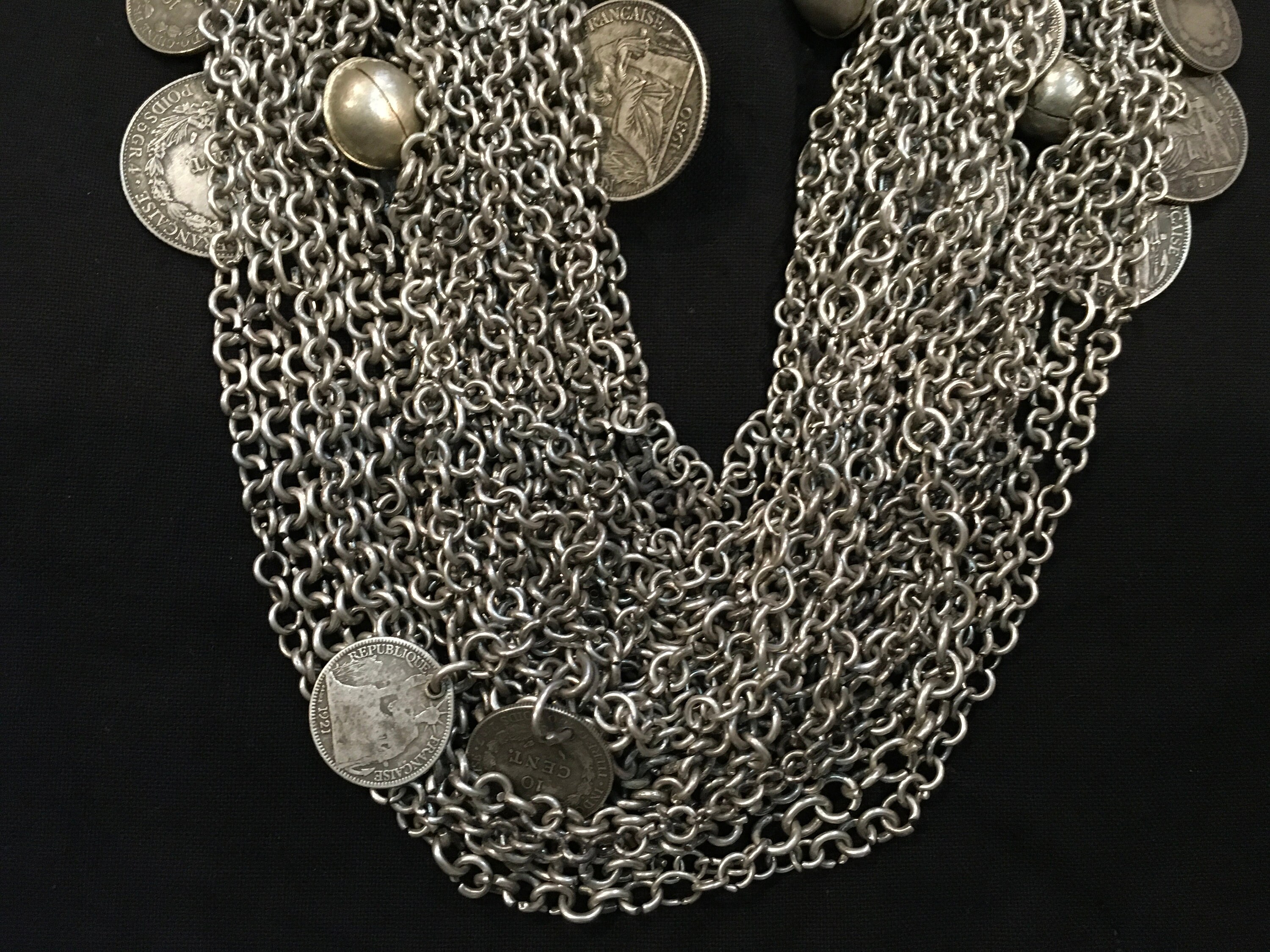 Vintage Tribal Hmong Silver Metal Torque Necklace Chain Choker | Etsy