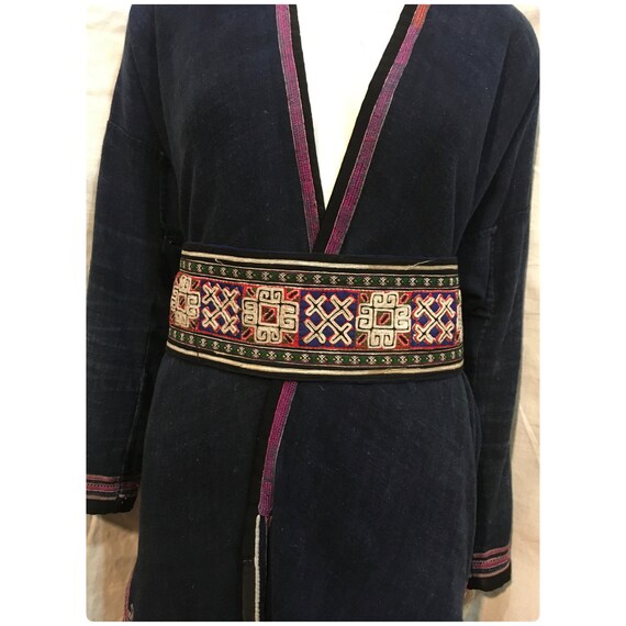 Vintage Tribal White Hmong Women Embroidered Cotton Belt in Mu - Etsy