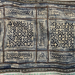Vintage Tribal Hmong Batik Piece in Mu Cang Chai Village,north of ...