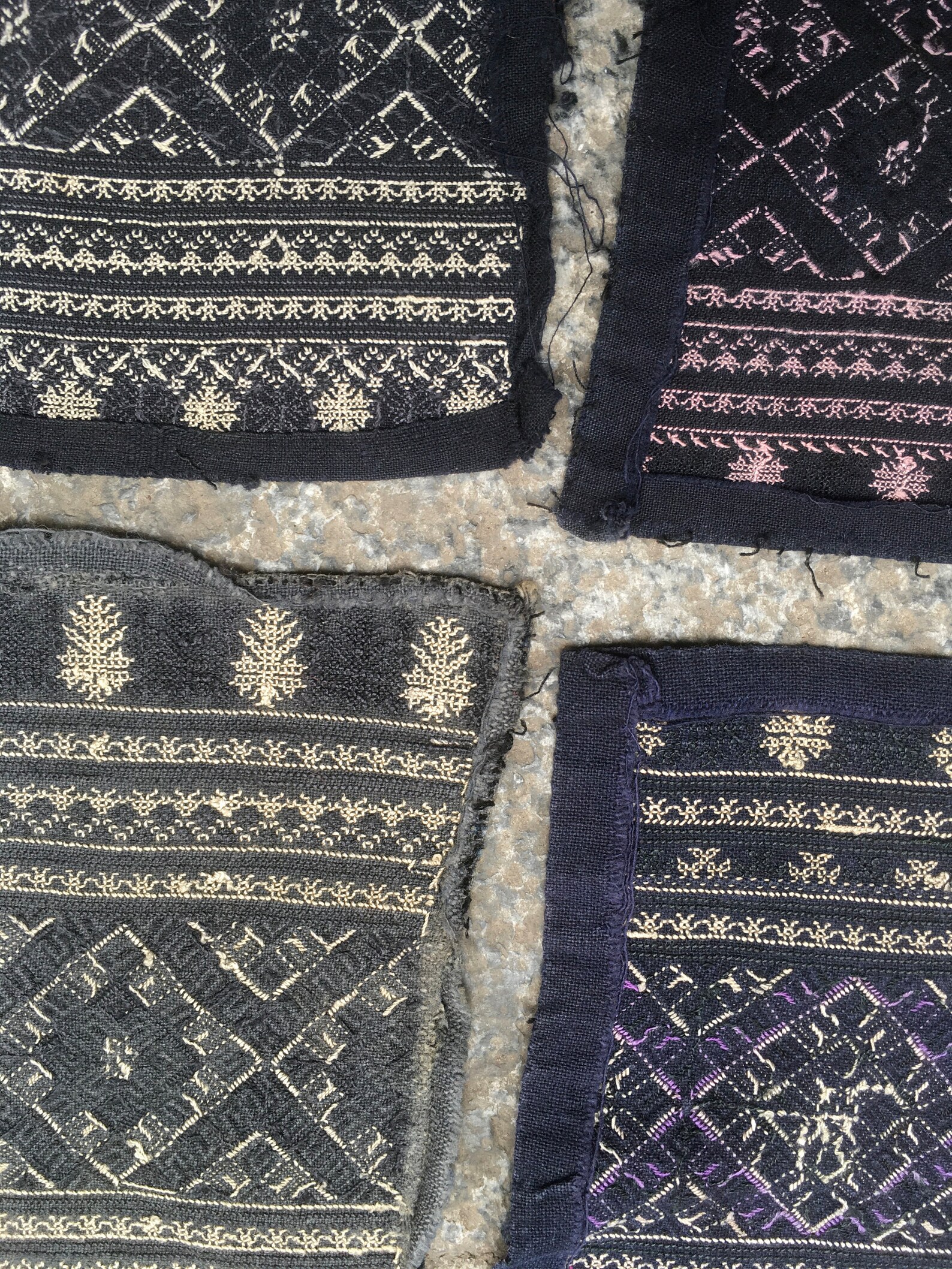 Vintage Tribal Red Dao Embroidery Silk Cotton Piece in Sapa - Etsy