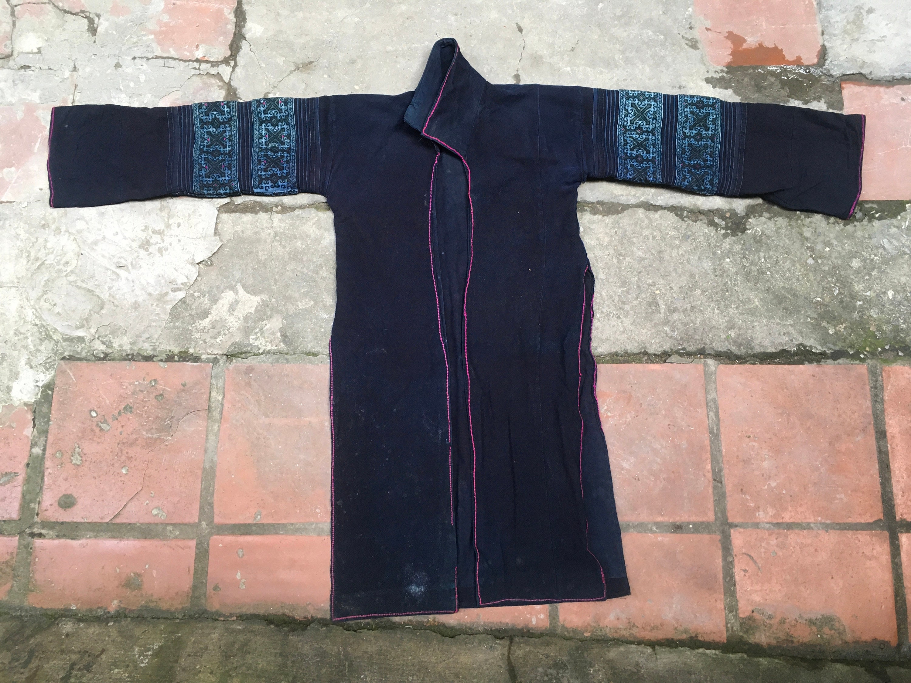 Vintage Tribal Black Hmong Cotton Indigo Shirt in Sapalaocai | Etsy