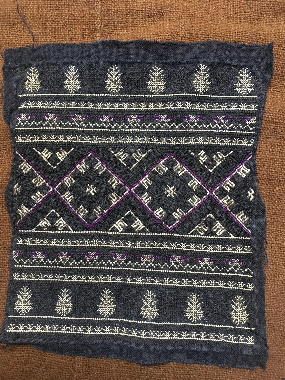 Vintage Tribal Red Dao Embroidery Pieces in Sapalaocai | Etsy