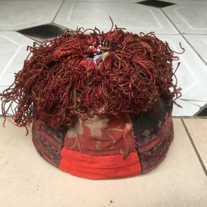 Vintage Tribal Red Dao Children's Hat in Ha Giang - Etsy