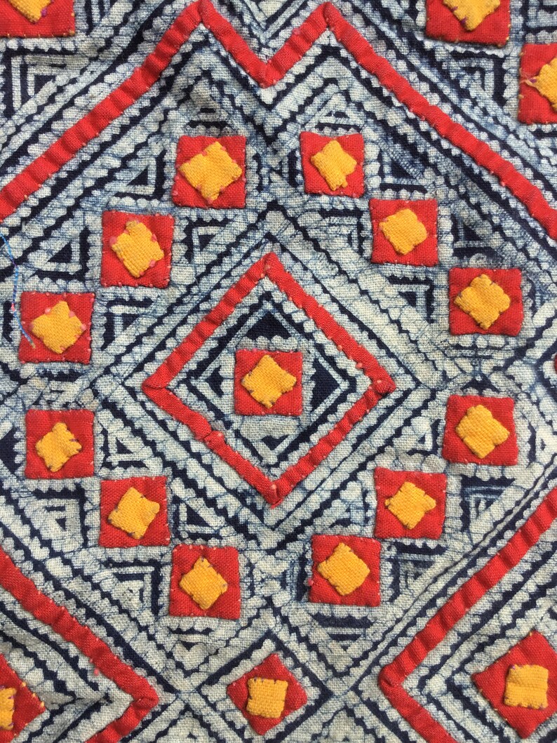 Vintage Tribal Hmong Batik Fabric Piece in Mu Cang Chai - Etsy