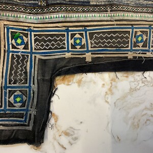 Vintage Tribal Hmong Batik Piece in Mu Cang Chai Village,north of ...