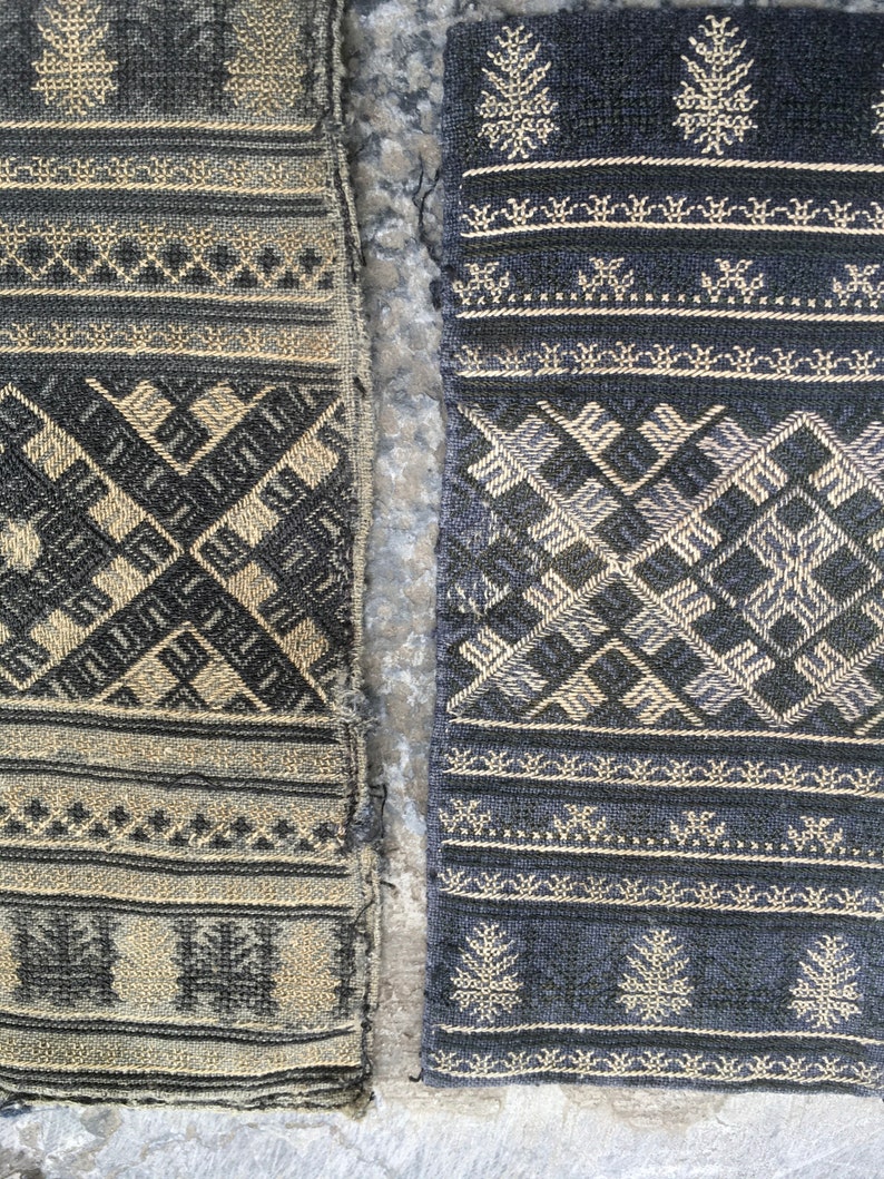 Vintage Tribal Red Dao Embroidery Silk Cotton Piece in Sapa - Etsy