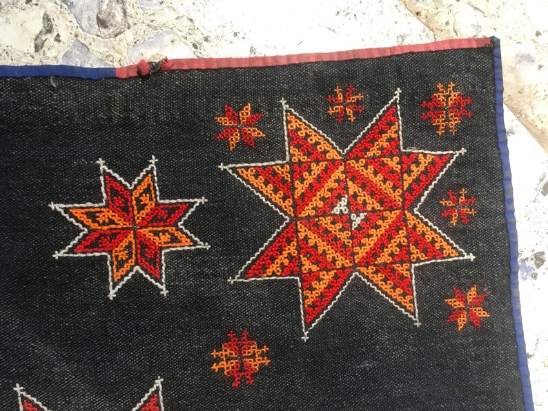 Vintage Tribal White Dao Hand Embroidered Head Scarf From Lai - Etsy