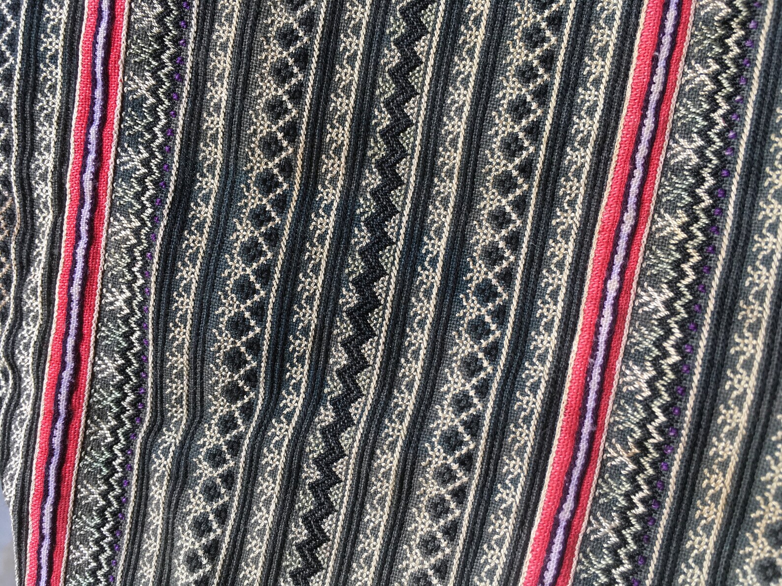 Vintage Tribal Red Dao Embroidery Piece in Hagianng Province - Etsy